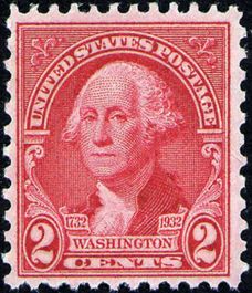 # 707 - 2¢ Washington - carm. rose