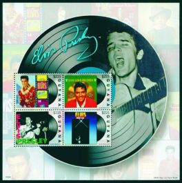 Elvis Album Covers - 2011 Mint Sheet of 4